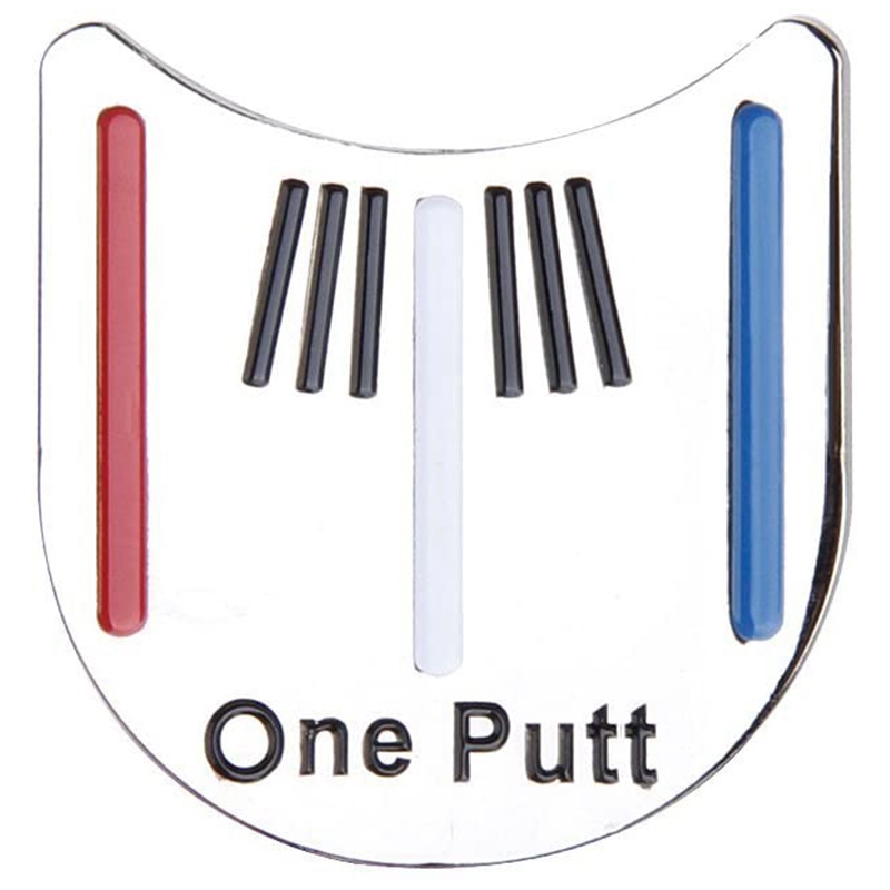 6 Pcs One Putt Golf Putting Tool Ball Mark with Magnetic Golf Hat Clip ...