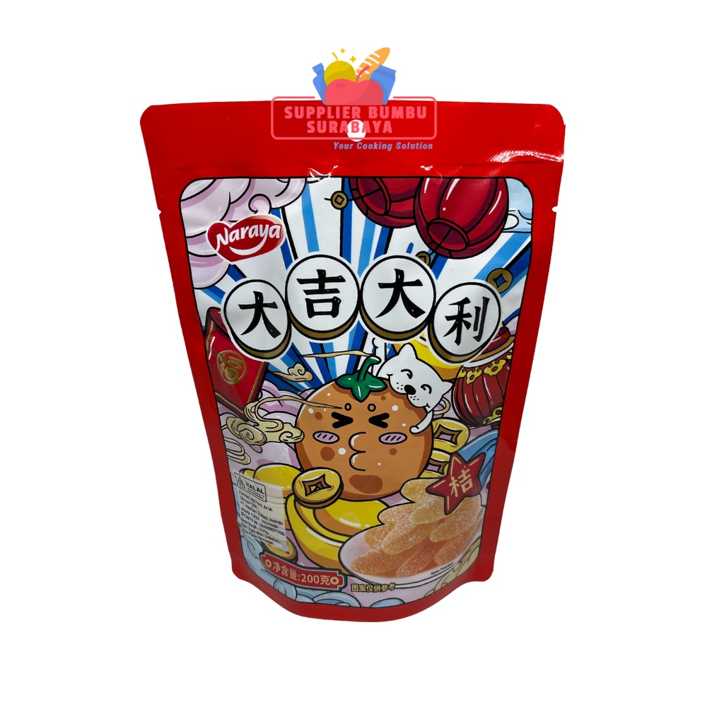 Naraya Orange Candy Permen Jelly Jeruk Mandarin MINI 200g | Lazada ...