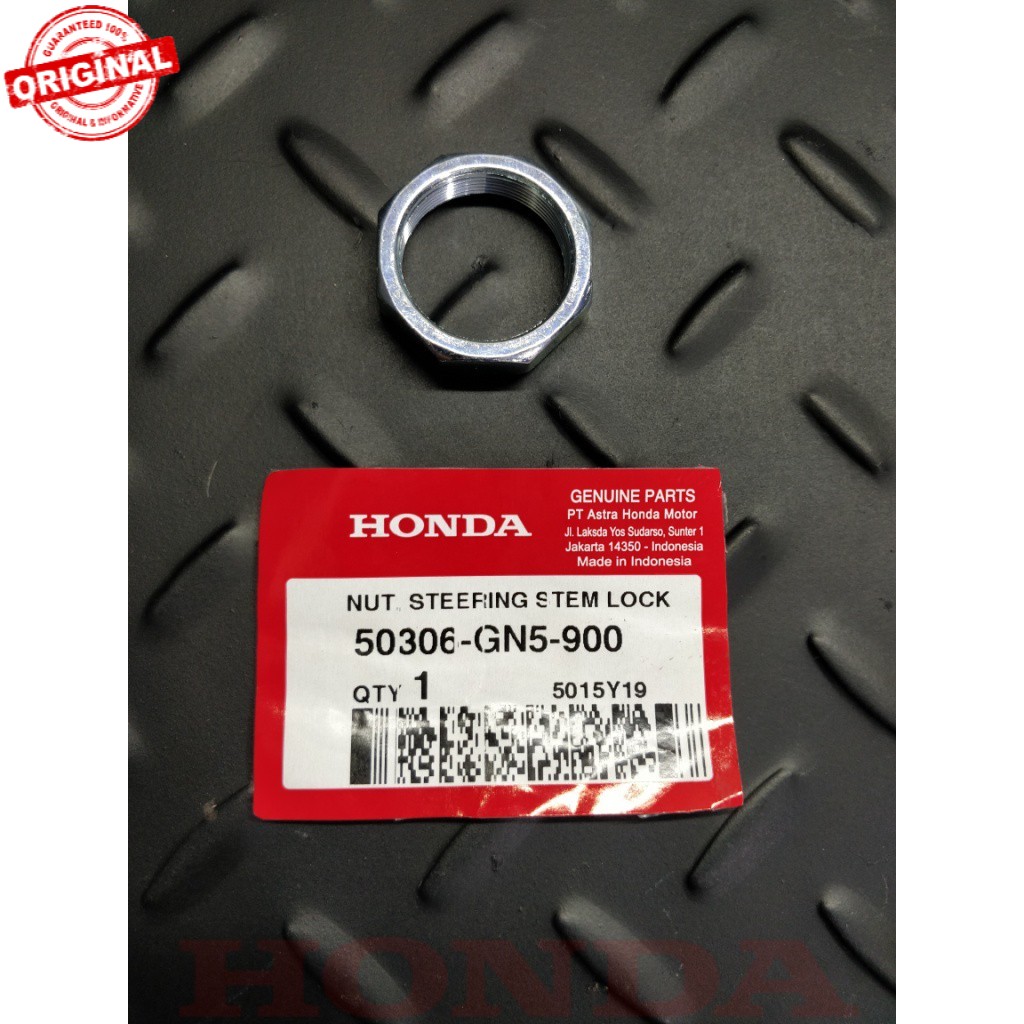 Baut Mur Nut Steering Stem Lock 50306GN5900 dijamin asli honda | Lazada ...