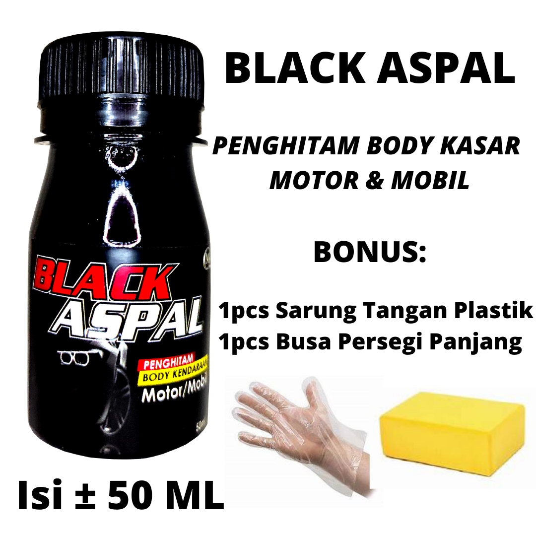 100% ORIGINAL ! BISA BAYAR DI TEMPAT ! BLACK ASPAL 50 ML GRATIS SARUNG ...