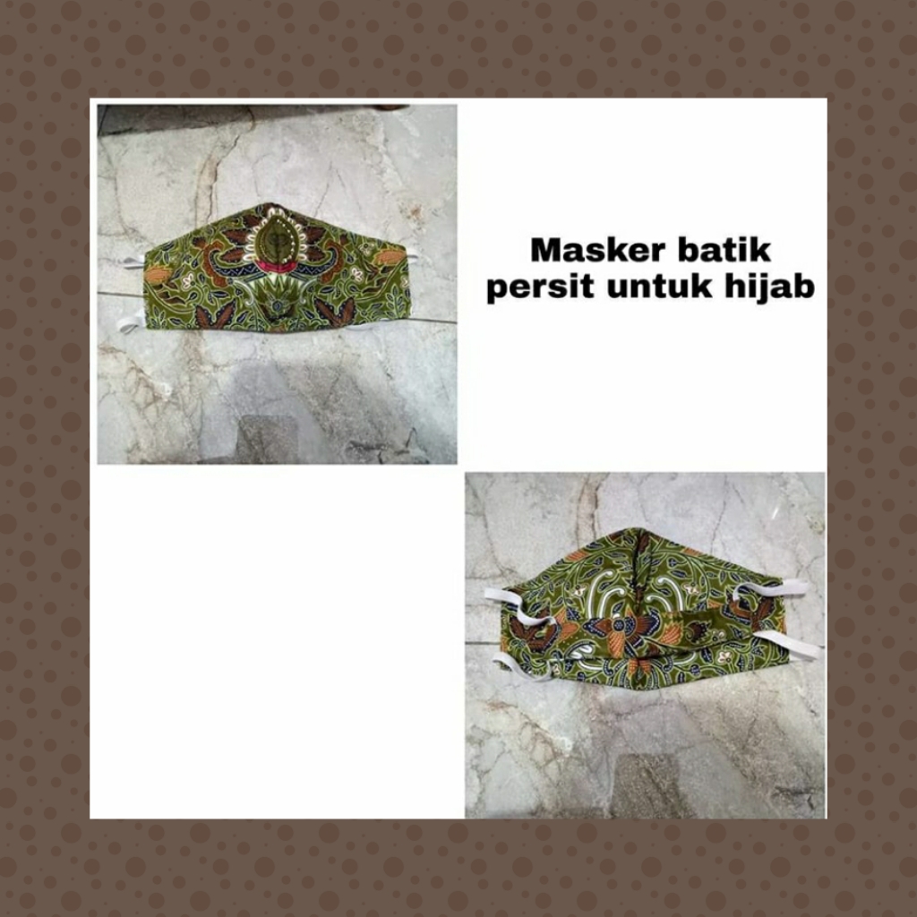 masker batik persit logo hijab | Lazada Indonesia