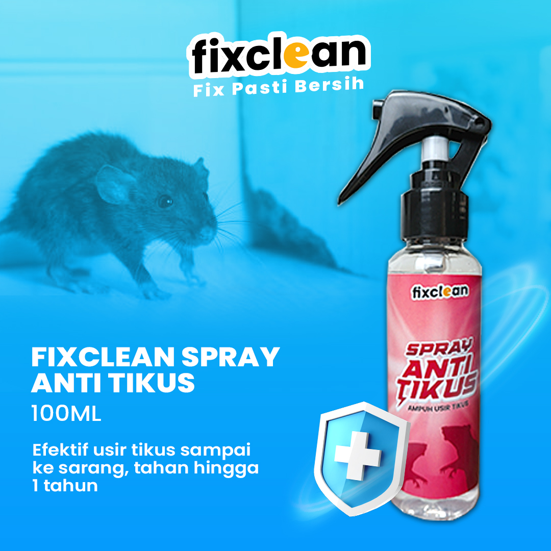 FIXCLEAN Spray Anti Tikus Membandel Solusi rumah kabel mobil bebas ...