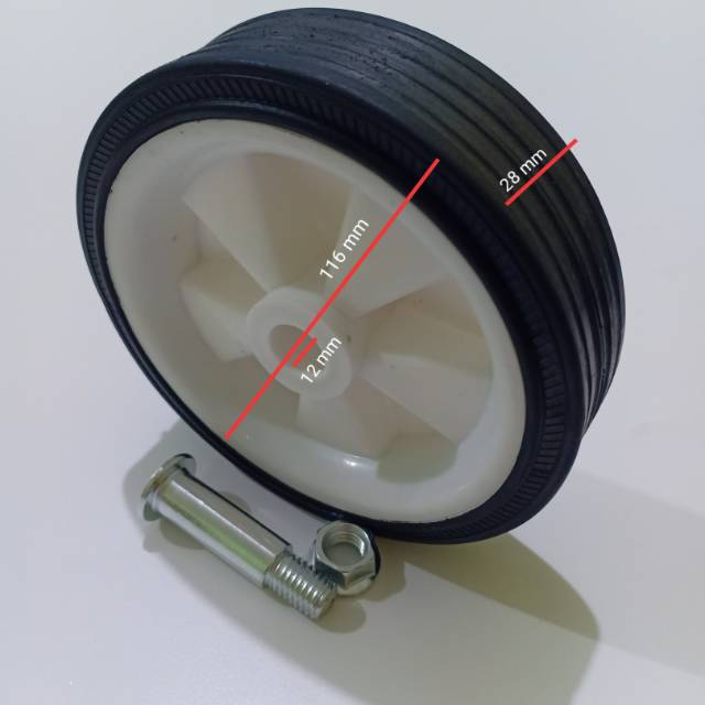 Roda Kompresor Angin Portable Putih Kecil Oilless 4,5 Inch Tank Wheel ...