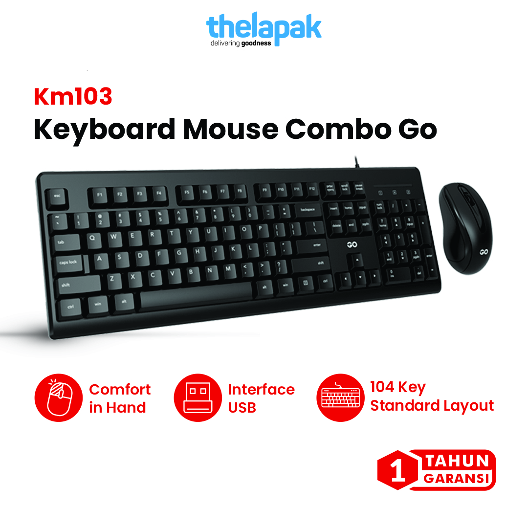 Keyboard Mouse Combo Go Fantech KM103 Keyboard Ultra Smooth Mouse 3 ...