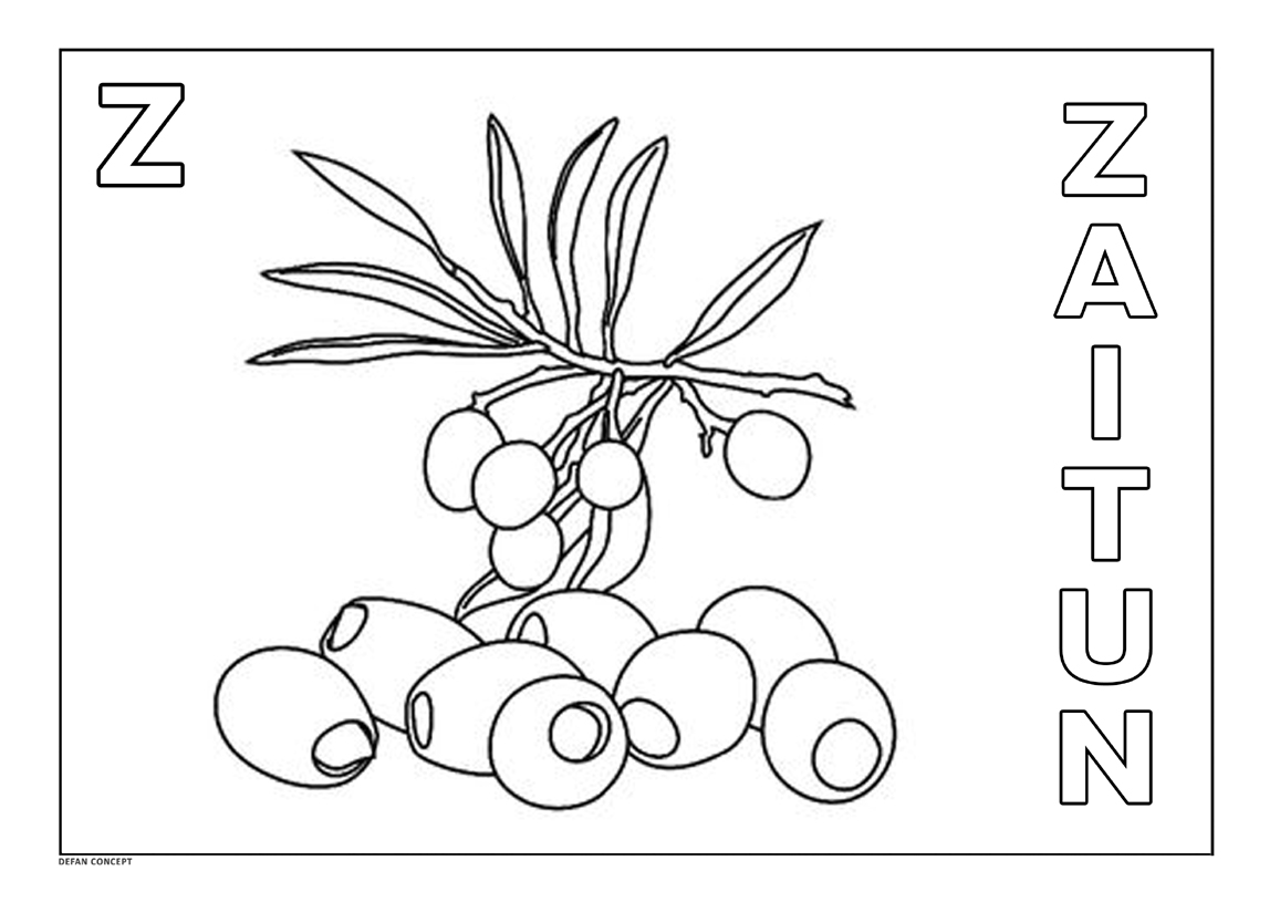Kertas Mewarnai A3 Best Produk Seller - Mewarnai Sketsa Edisi Buah ...