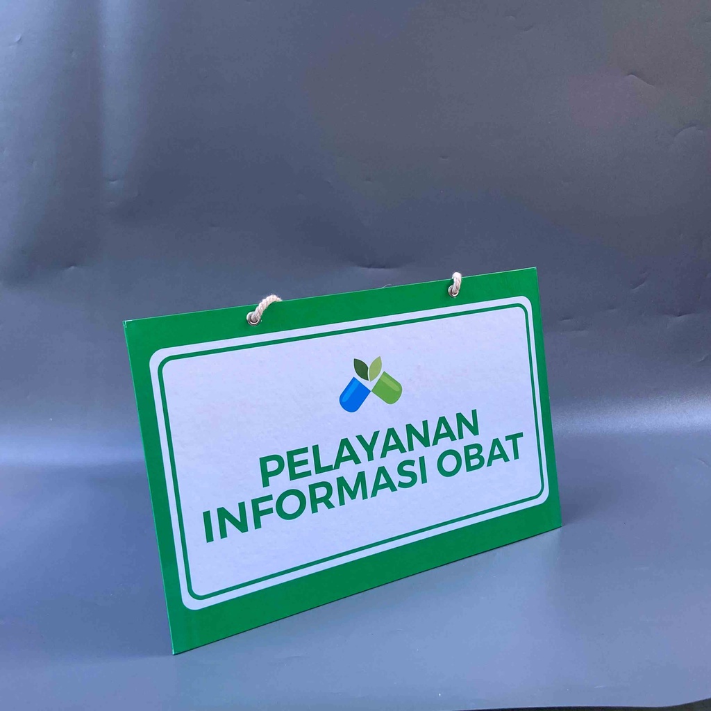 Hard Poster pelayanan Informasi Obat, Poster PIO, Poster nama Ruang ...