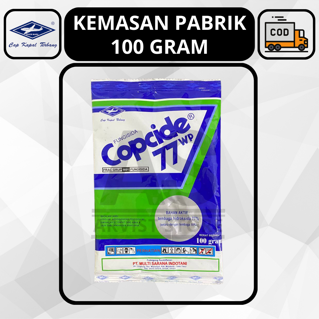 Fungisida Bakterisida COPCIDE 77 WP 100 Gram Bahan Aktif Tembaga ...