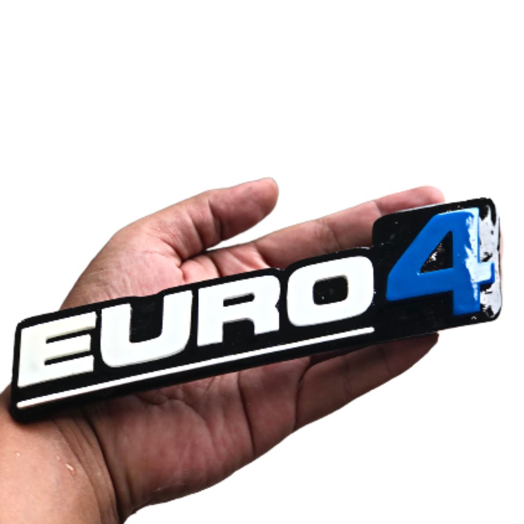 EMBLEM MOBIL TULISAN EURO 4 / ACC EMBLEM MOBIL / EMBLEM EURO 4 | Lazada Indonesia