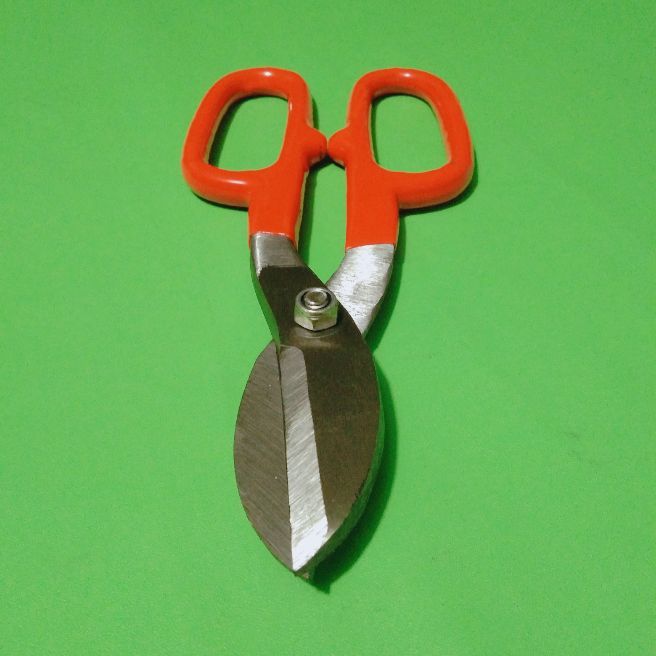 gunting seng 8 inchi gagang karet orange | Lazada Indonesia