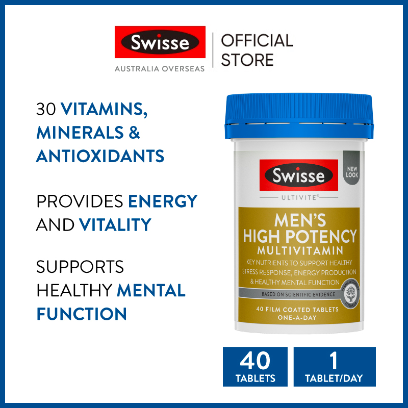 Swisse Men's High Potency Multivitamin 40 Tablets (EXP:10 2025) | Lazada PH