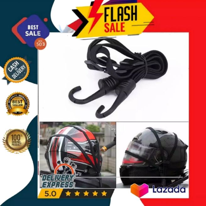 Jaring Helm Motor Tali Elastis Dengan 2 Kait Pengikat Jok Helm ...