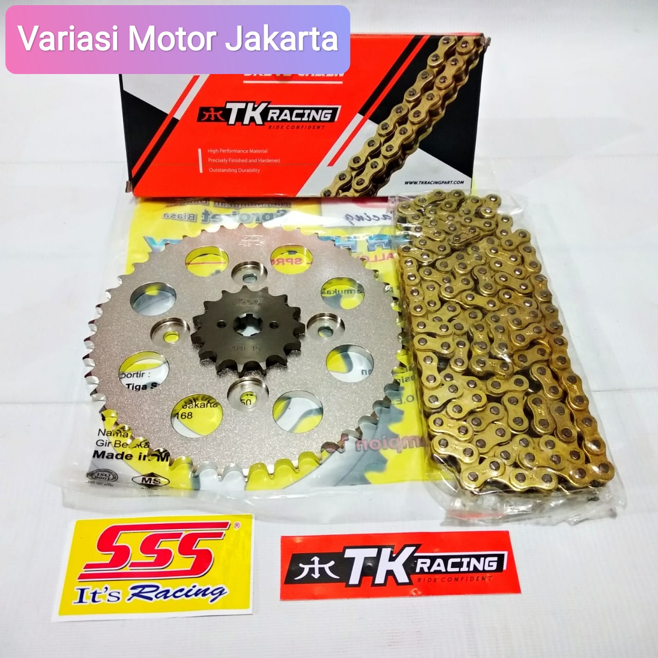 Gear Set SSS Rante TK Racing GSX 150 428 HSL Gold | Lazada Indonesia