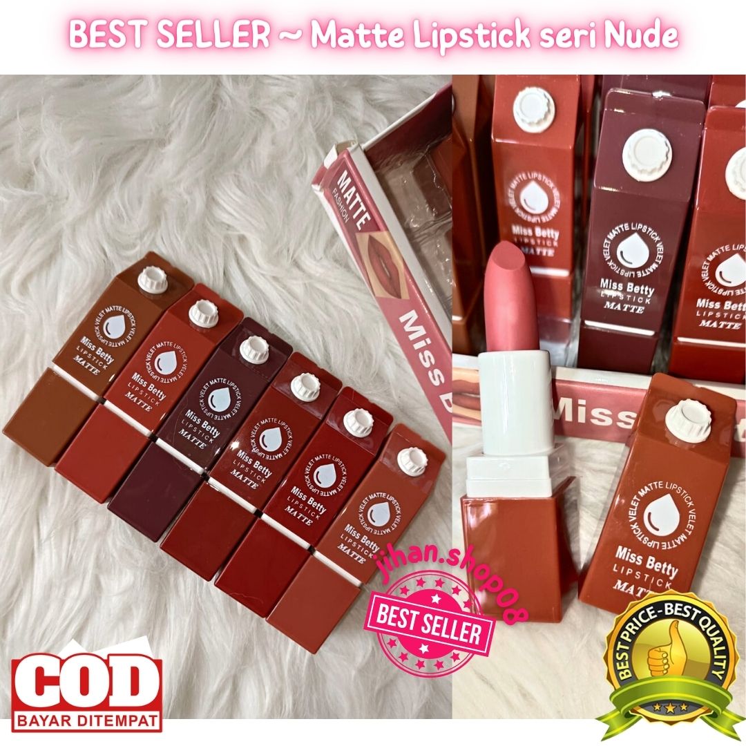 COD Miss Betty Susu Pouch Milk Matte Lipstick Seri Nude - Lipstick ...
