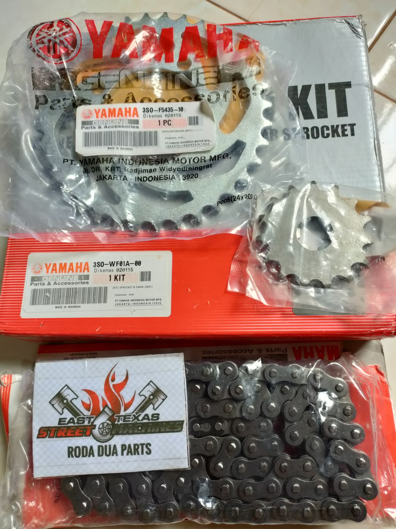 Gir Set Rantai Roda Kit Yamaha Vega R New ( 3S0 W001A 10 | Lazada Indonesia