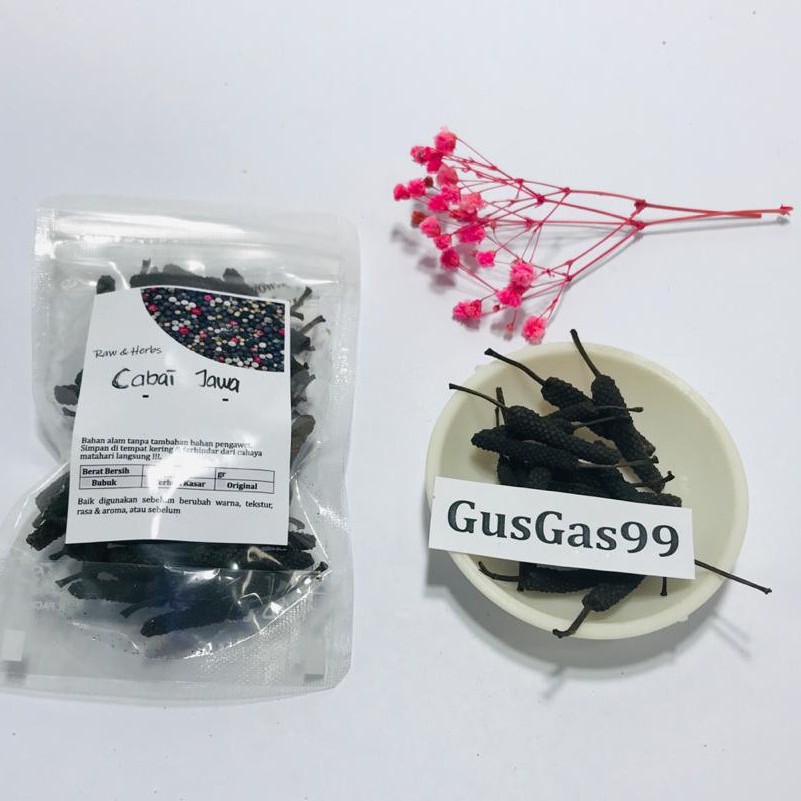 (50g) Cabe Jawa Cabai Jawa Cabai Jamu Cabya MURNI Kering Herbal ...