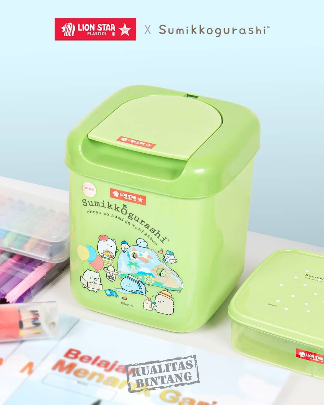 Clean Dust Bin C-6 LION STAR/ Tempat Sampah/ Kotak Sampah/ Tong Sampah ...