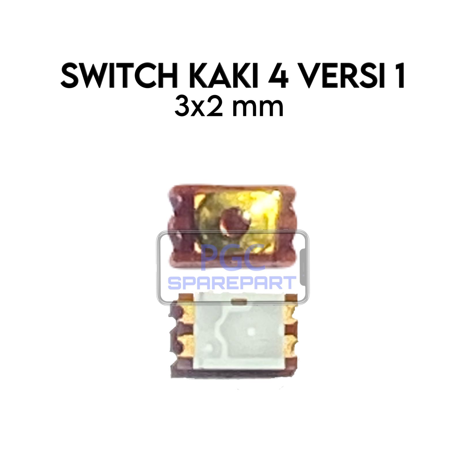 Universal Switch Konektor Tombol Power On Off 4 Kaki Versi 1 3x2 mm Oppo Asus Vivo Xiaomi - Swit ...