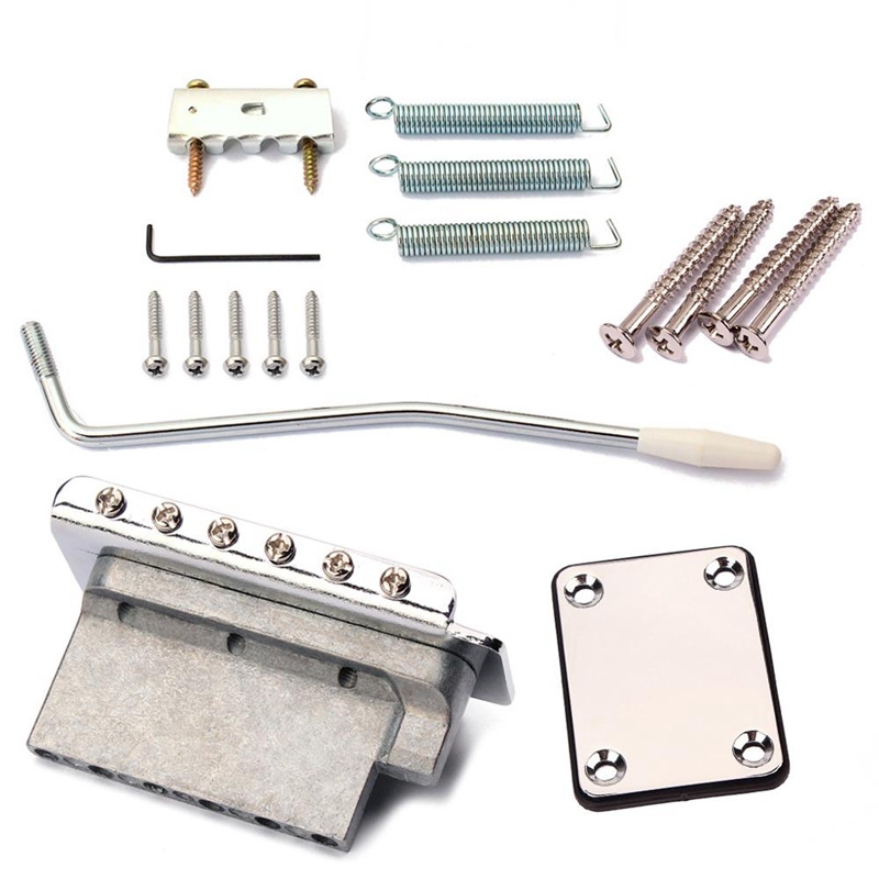Electric Guitar Tremolo Bridge with Neck Plate for Fender Strat St ...