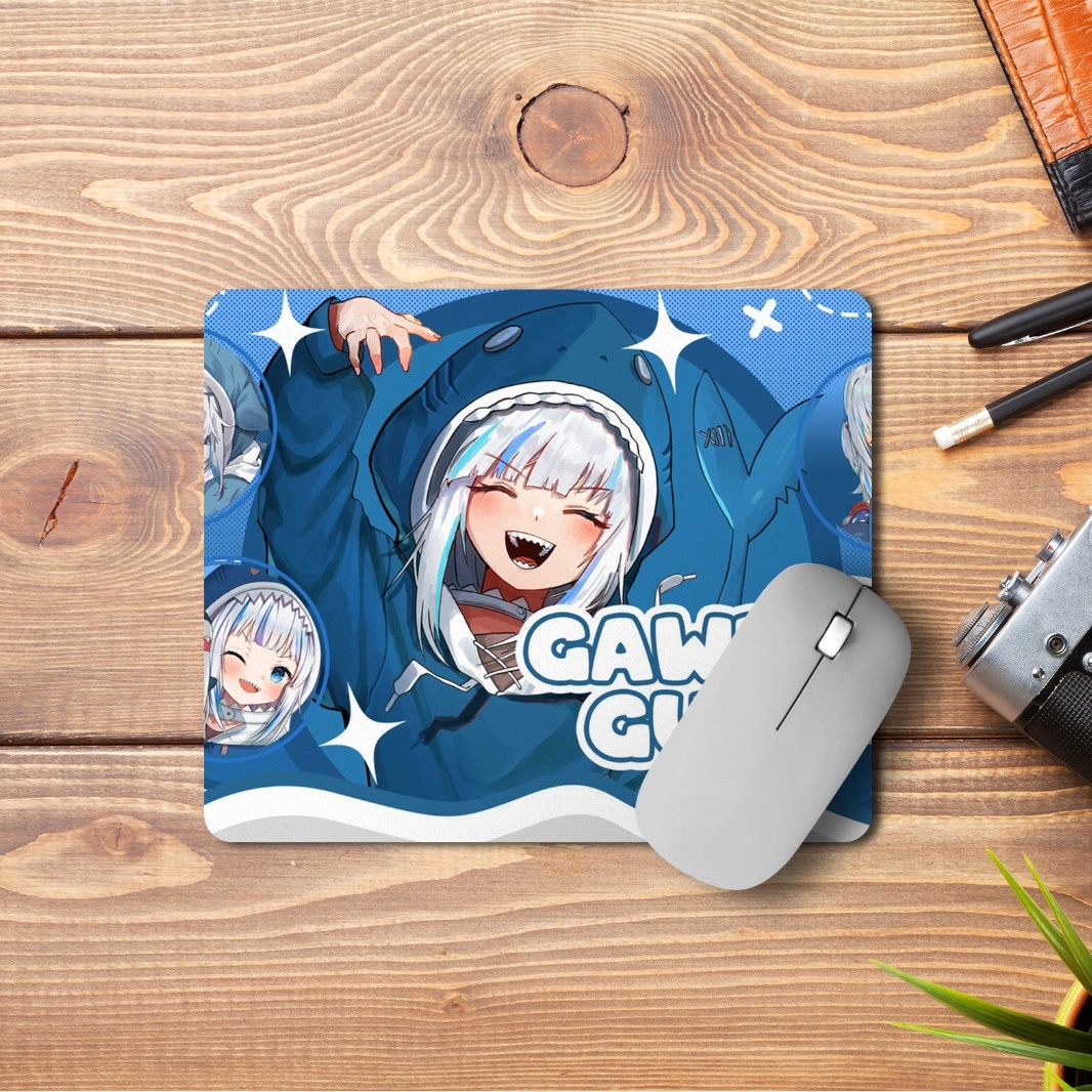 [7 DESAIN] MOUSE PAD ANIME GAWR GURA / MOUSEPAD ANIME GAWR GURA / BISA ...