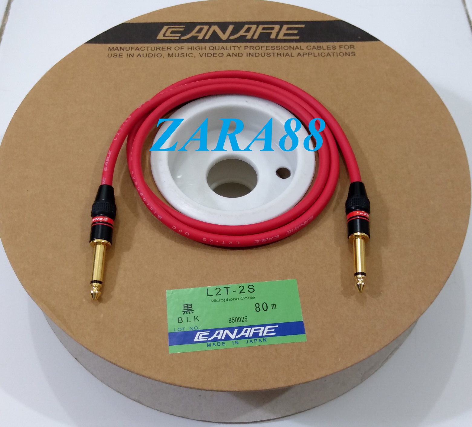 Kabel gitar 1mtr full jack akay mono gold kabel canare merah | Lazada ...