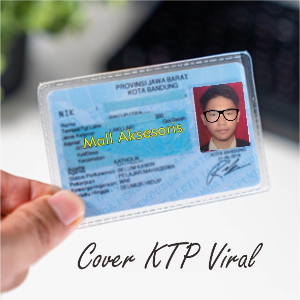 Cover KTP/ Sampul Pelindung Kartu Anti Gores Untuk KTP SIM ID CARD ...