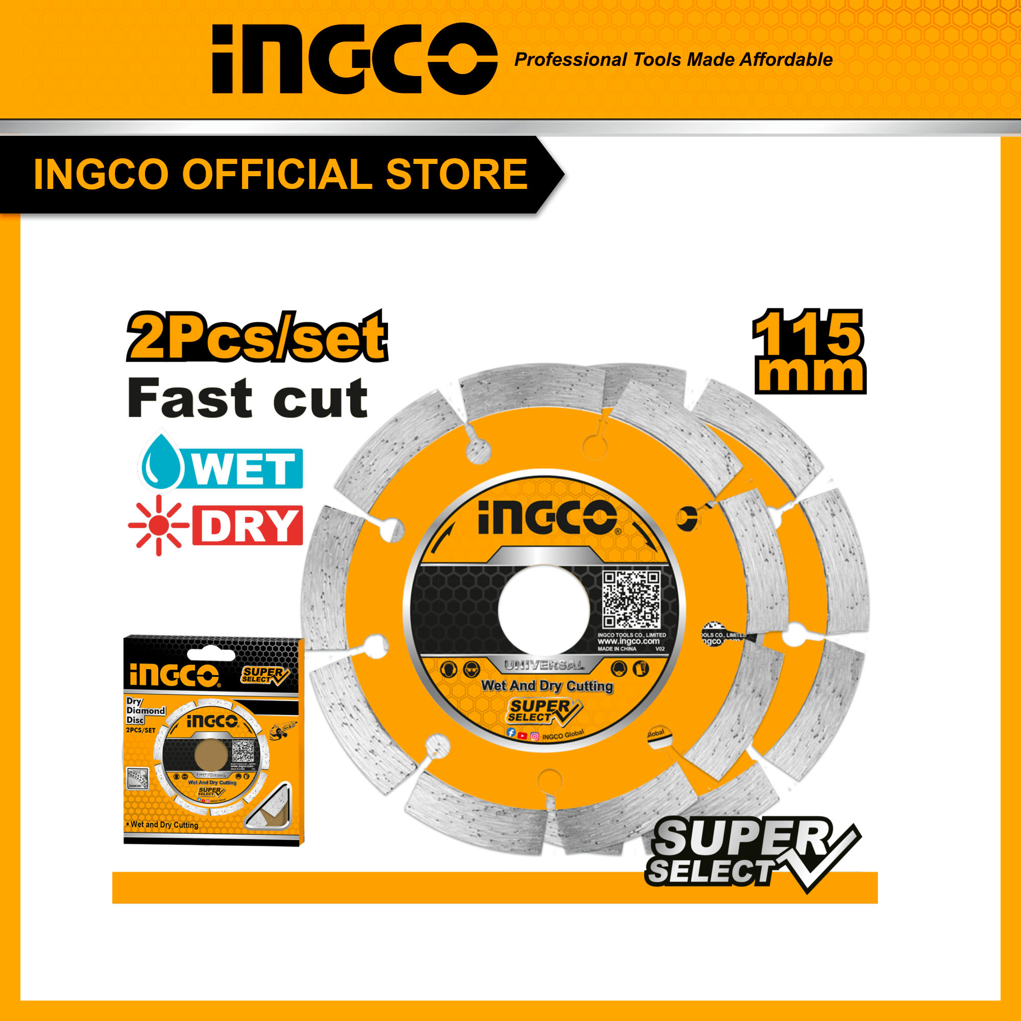 INGCO Dry Diamond Disc DMD0111523 | Lazada Indonesia