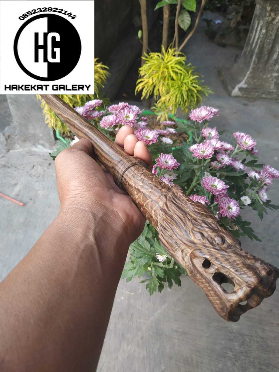 tongkat komando kayu KALIMOSODO UKIR NAGA RG 303 | Lazada Indonesia