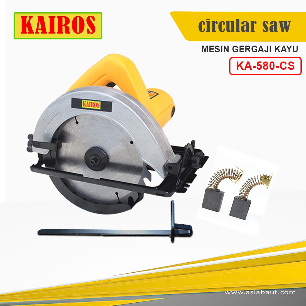 CIRCULAR SAW CIRCLE SAW GERGAJI KAYU LISTRIK 7 INCH KAIROS SEPERTI RYU ...