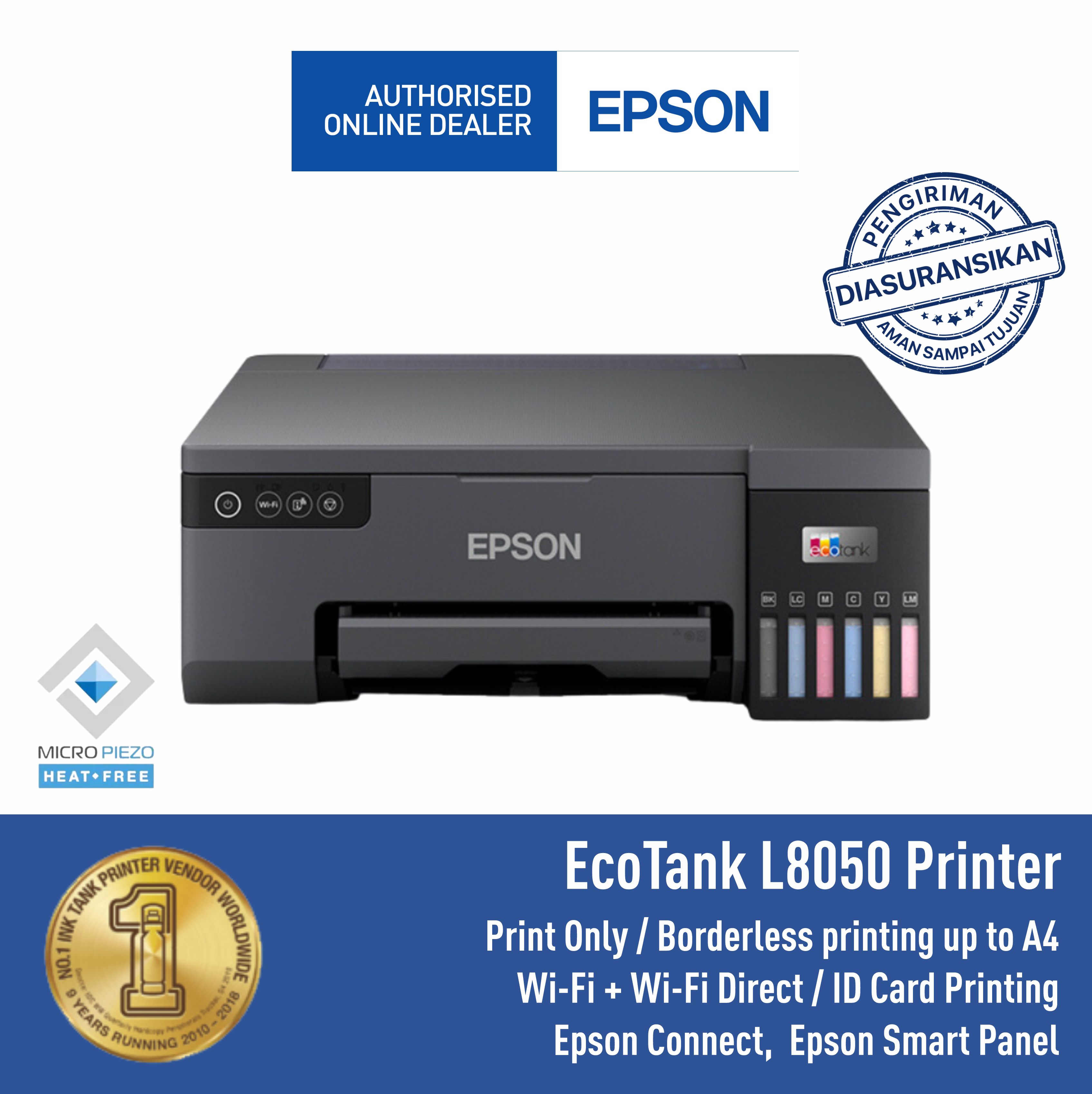 Printer EPSON L8050 L-8050 L 8050 Wifi Card Printing Pengganti L805 L-805 | Lazada Indonesia
