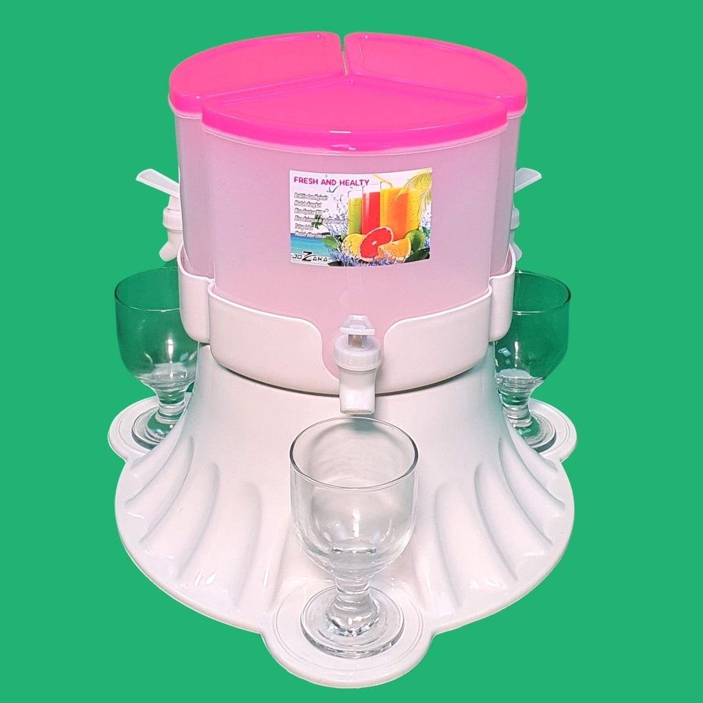 NEW Dispenser tatakan 3in1 Putar 360° Dispenser jus Kulkas 6 liter ...