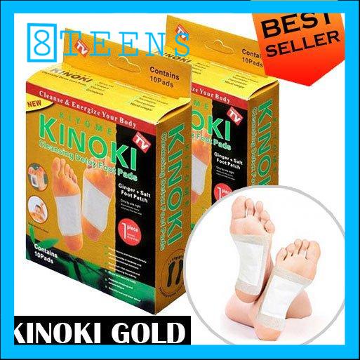 Kinoki Gold Detox - Kinoki Detox Foot Pads (Koyo Kaki Herbal) - 1box ...