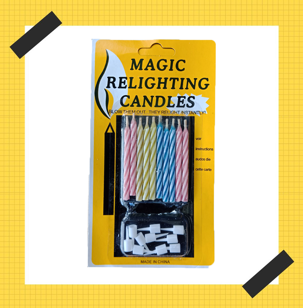 Lilin Magic Ulang Tahun Nyala Kembali Setelah Di Tiup Relighting ...