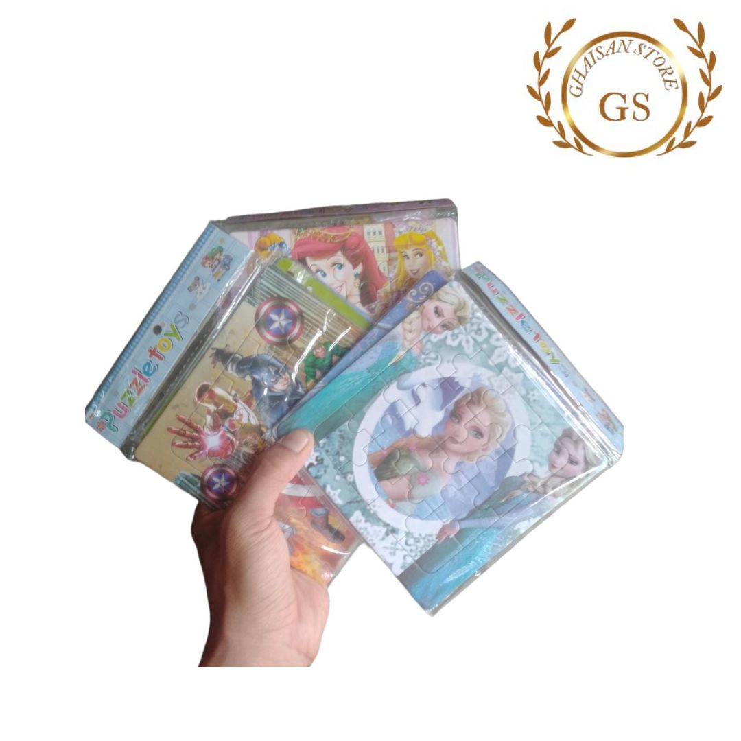 Puzzle Karton Seri Frozen Hello Kitty Princess Sofia Barbie Mainan ...