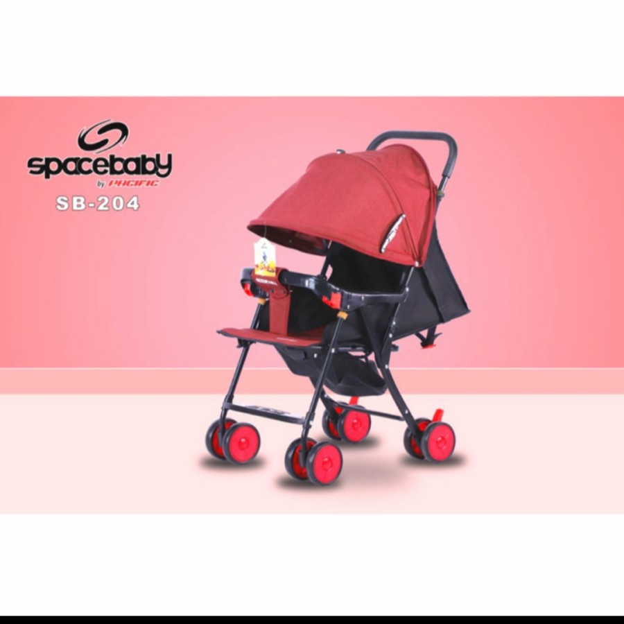SPACEBABY Baby Stroller Kereta bayi SB 204 Stroler Anak Garansi SNI ...