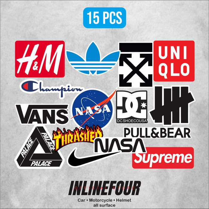 Sticker Pack Estetik Stiker Brand Logo Hype Laptop Tumblr Hypebeast ...
