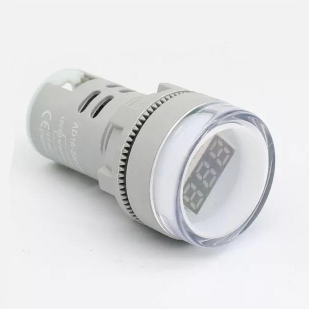 Pilot lamp Digital Voltmeter AD16 22DSV lampu pilot Volt Meter AC 220V ...