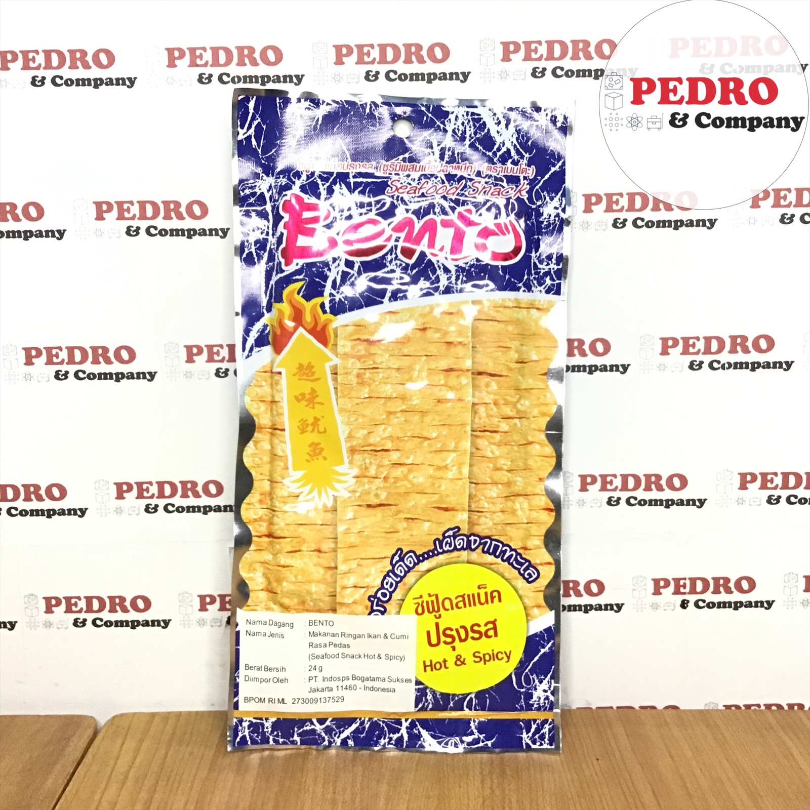 Bento snack ikan cumi rasa hot & spicy BIRU 24 gram | Lazada Indonesia