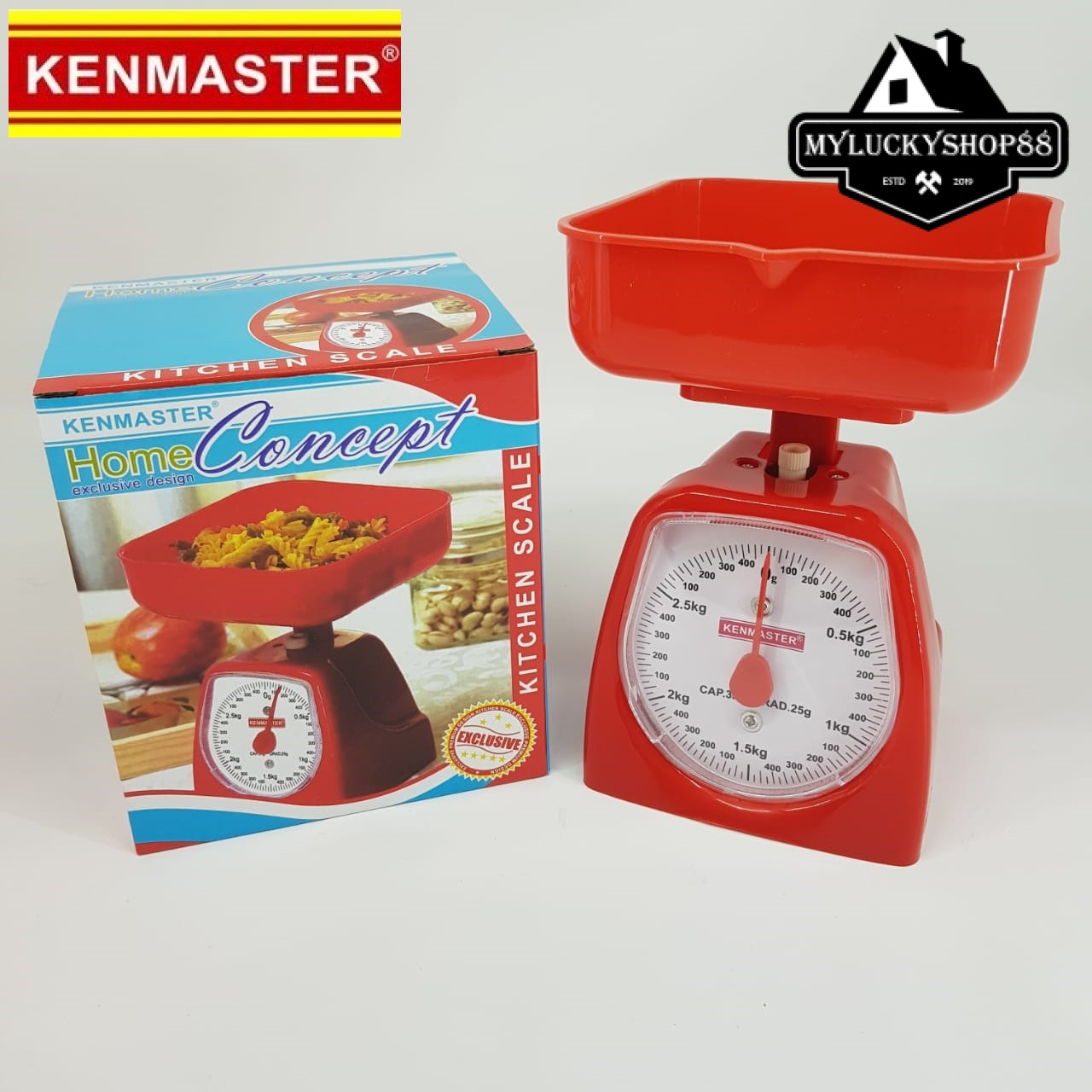 Kenmaster Timbangan Kue 3KG - Kitchen Scale 3 kg Timbangan Dapur ...