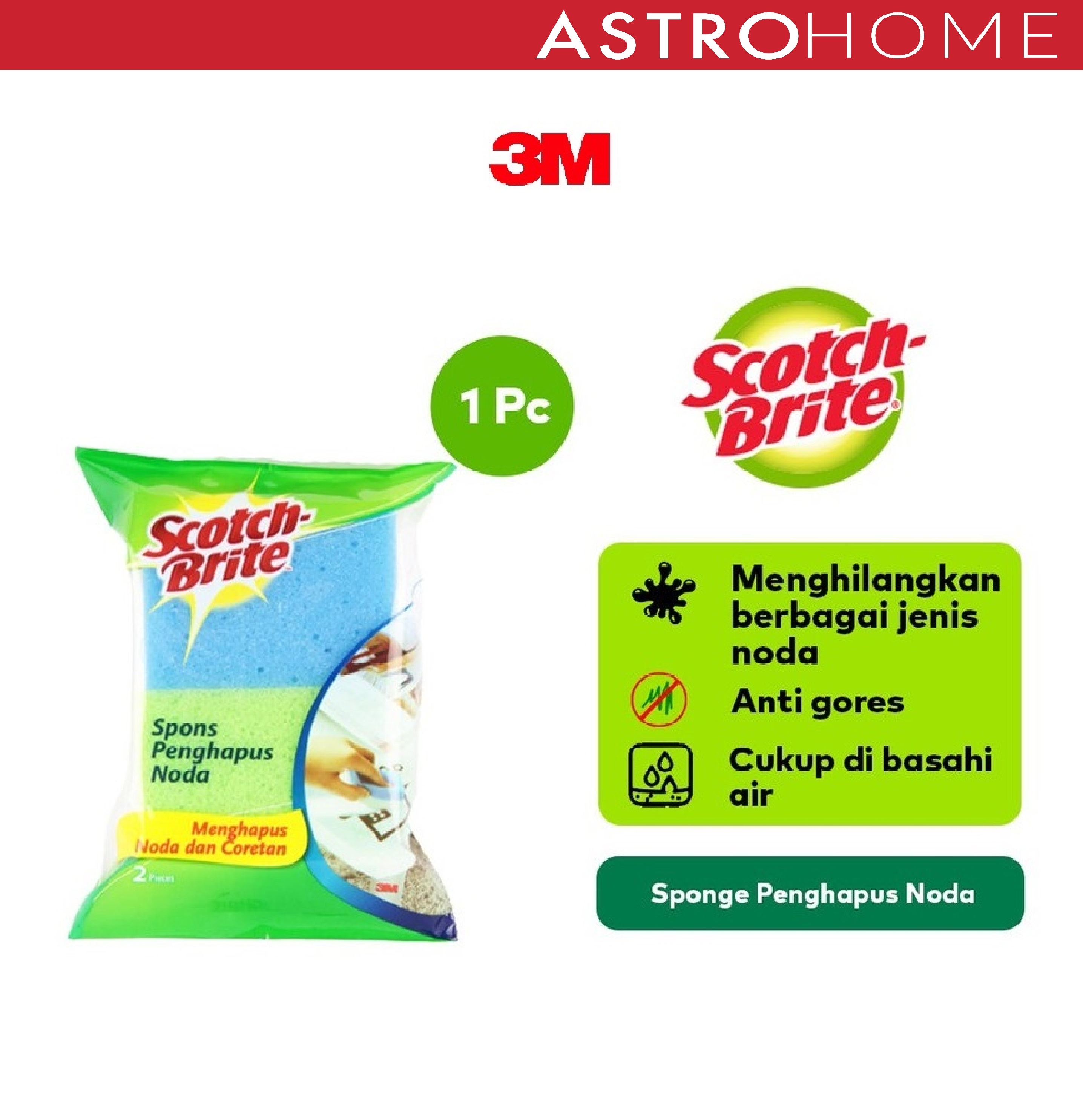 Scotch Brite 3M - Sabut Spons Magic Penghapus Noda Coretan Sponge ID 83 ...