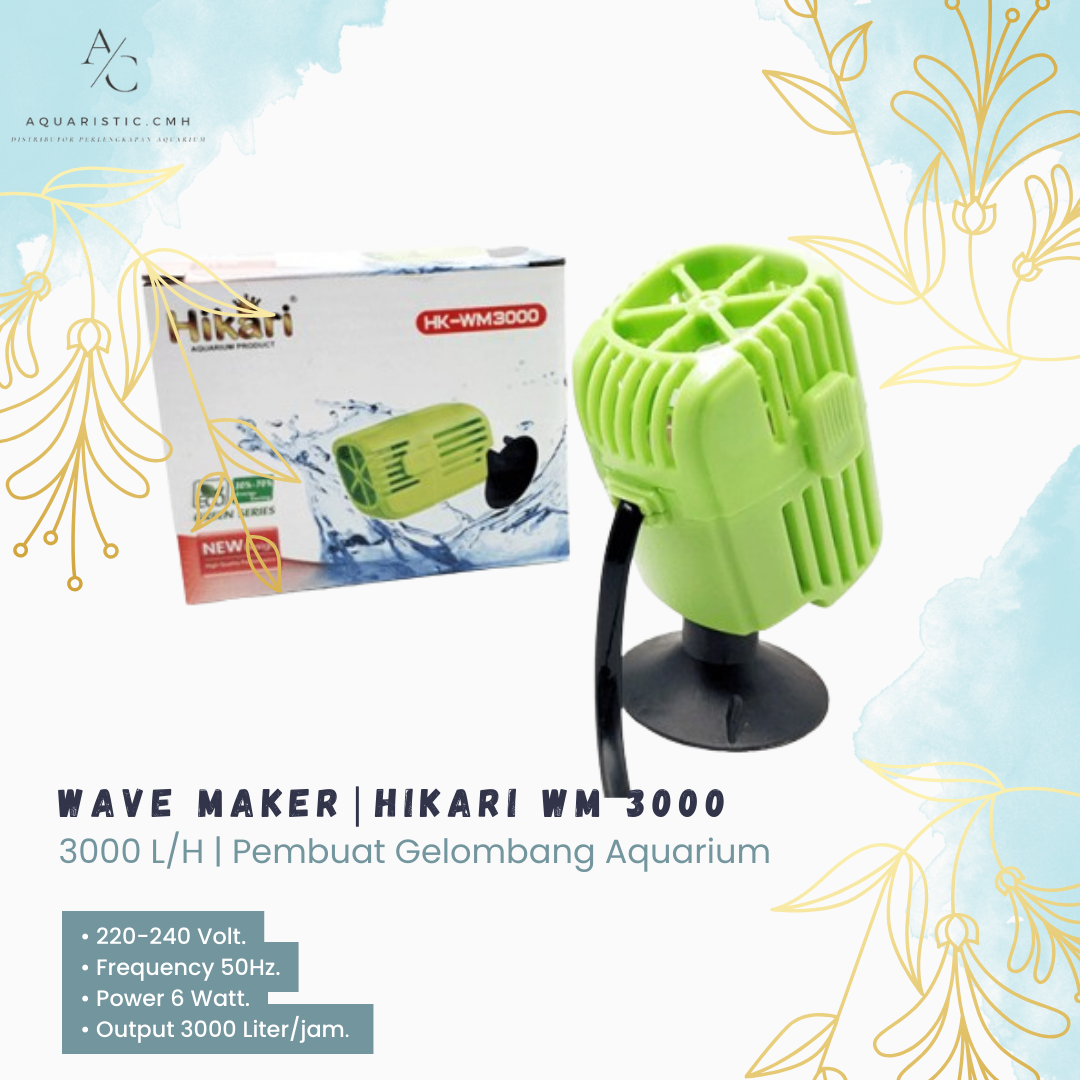 Wave Maker Aquarium Hikari WM 3000 Pembuat Arus Ombak Aquarium | Lazada ...