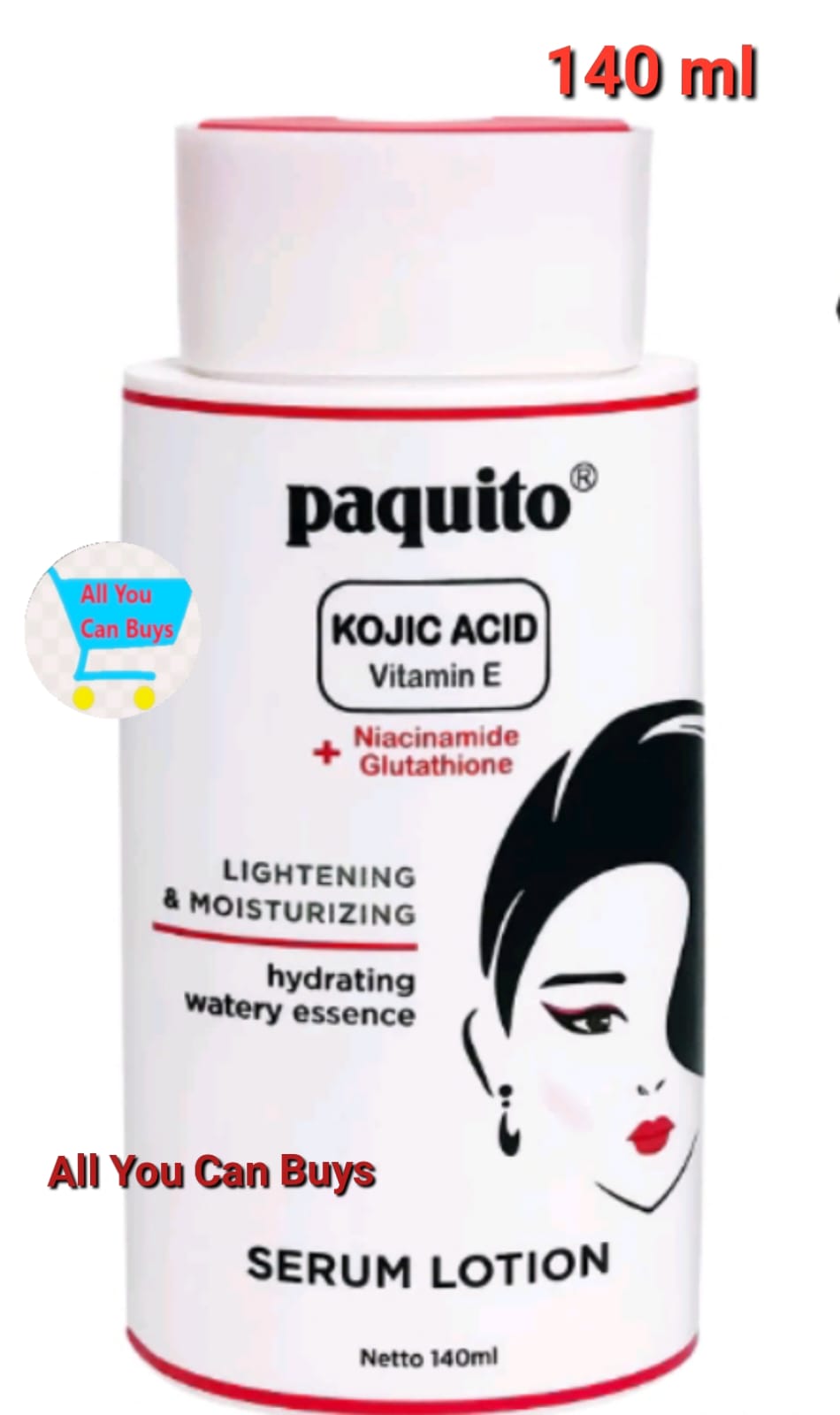 Paquito Kojic Acid Lightening & Moisturizing Serum Hand body Lotion 140 ...