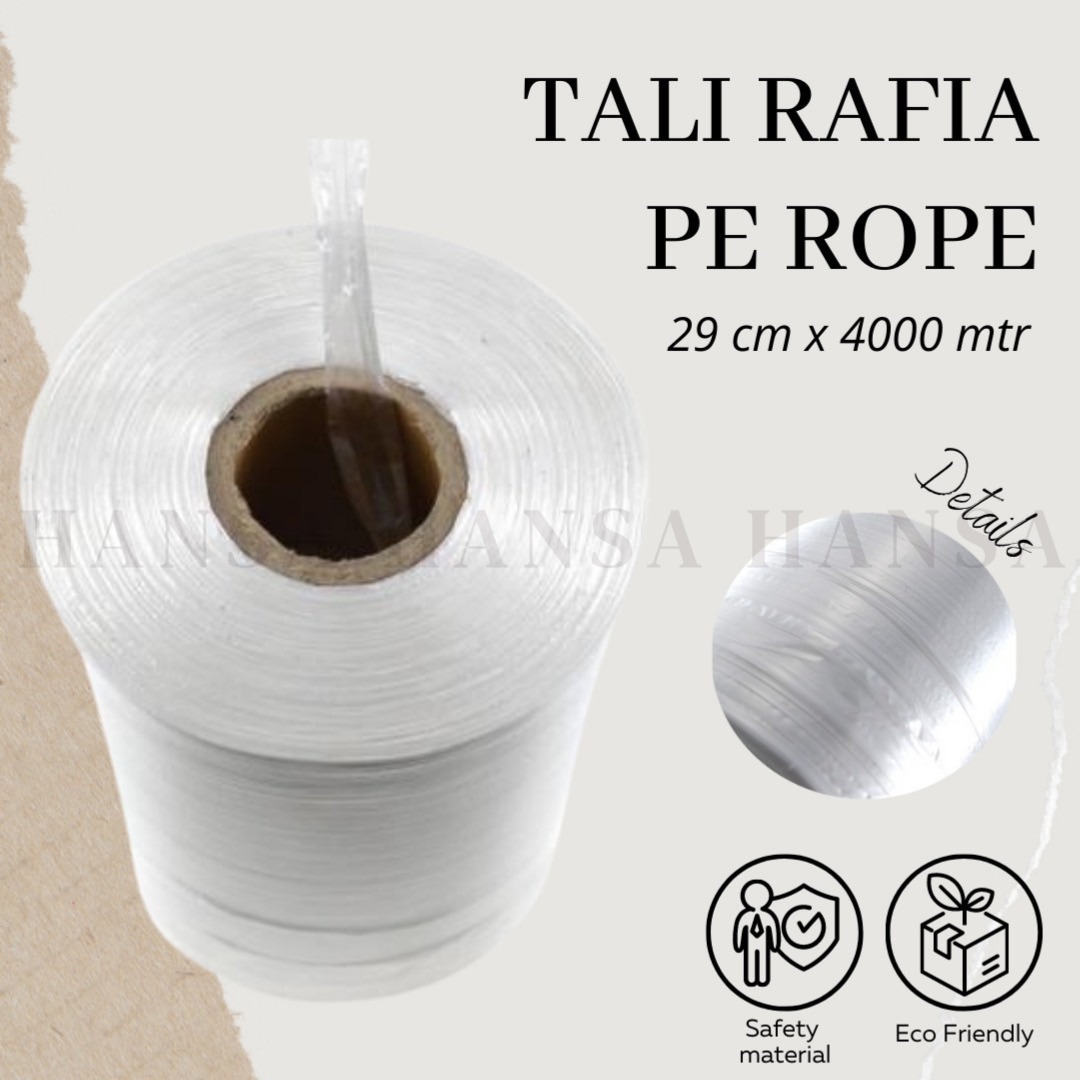 Tali Rafia Putih Ikat Paket Online Dus Makanan 29 mmx 4000 mtr (1 roll ...