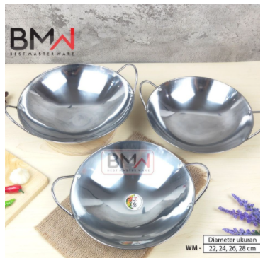 Wajan mini atau kuali stainless tebal ukuran kecil | Lazada Indonesia