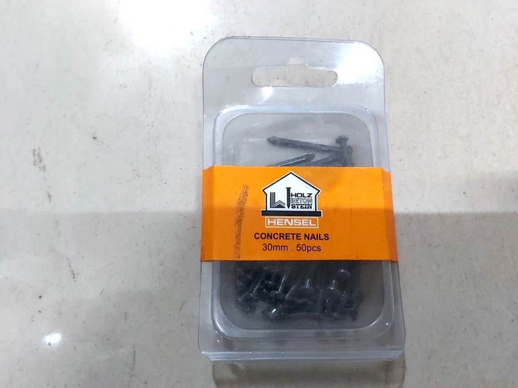 S.Abadi* PAKU BETON HITAM HENSEL 30mm / PAKU TEMBOK GALVANIS 30mm ...