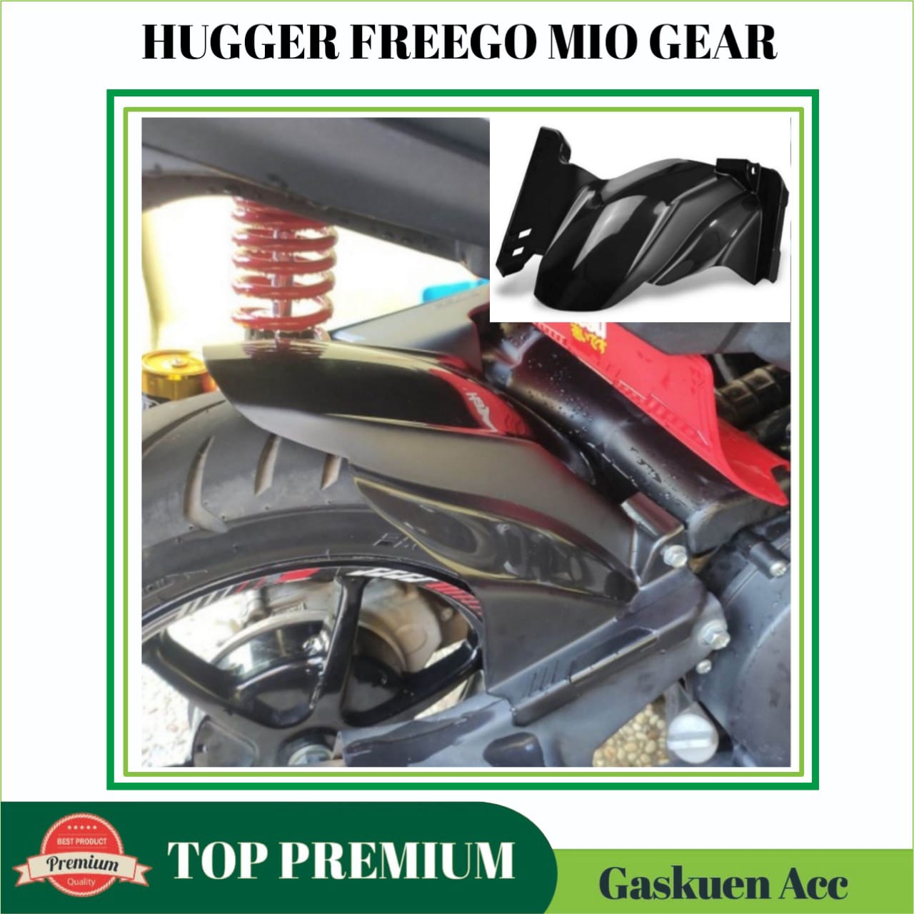 Hugger Spakbor Kolong Yamaha Freego Mio Gear Gravis 125 2018 2019 2020 ...