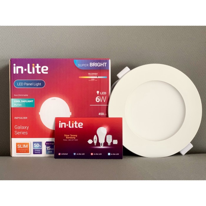 LAMPU DOWNLIGHT / PANEL LIGHT LED INLITE INPS628R 6 WATT | Lazada Indonesia
