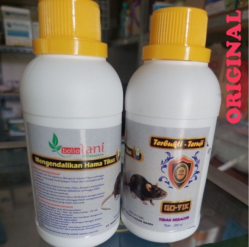 GOTIK / GOFIK 250 ml pengusir hama tikus bolo tani Aroma Herbal ...