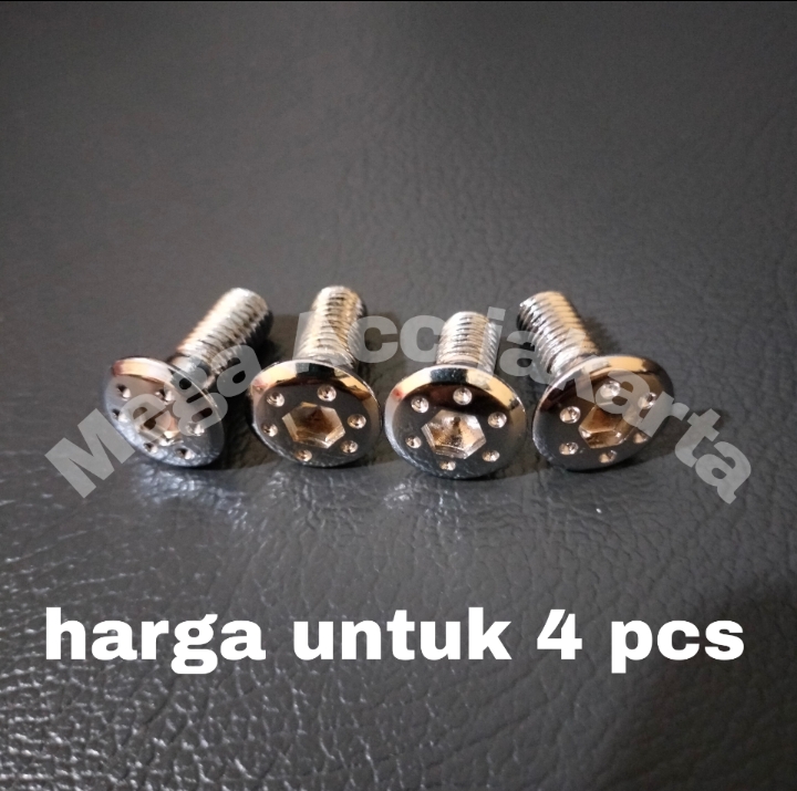 4PCS BAUT CAKRAM BAUT DISK PIRINGAN MOTOR BEAT VARIO MIO SUZUKI DLL ...
