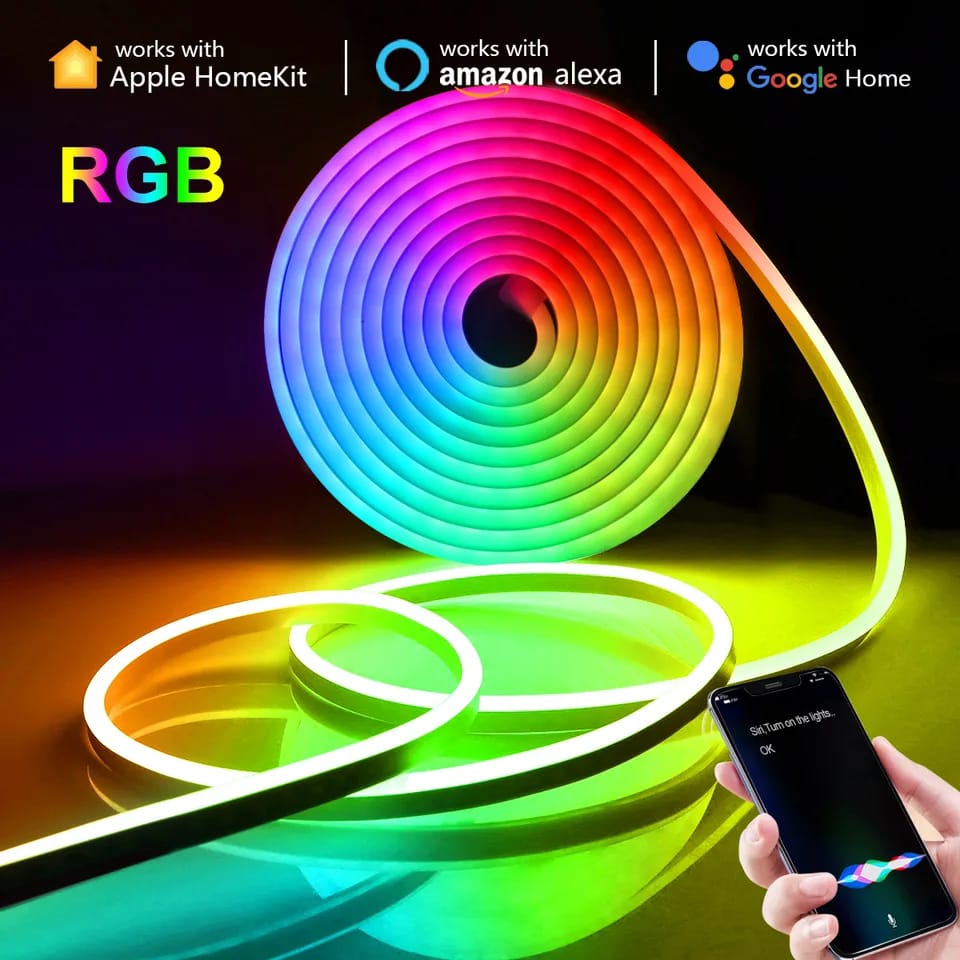 PAKET LED NEON FLEX RGB RUNNING 5M / 10MDC 12V/24V SENSOR SUARA BUAT ...