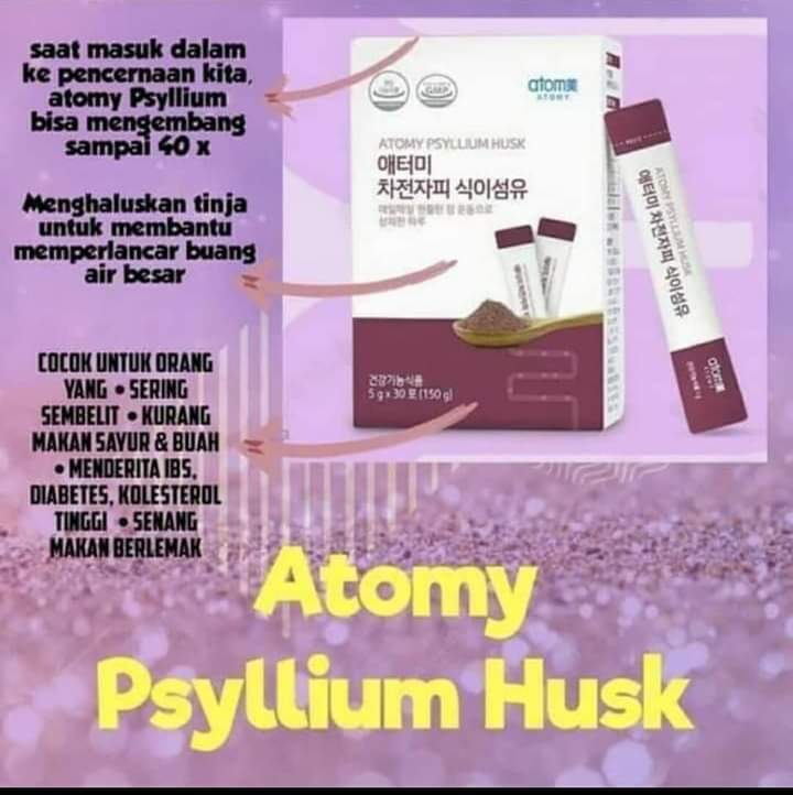 ATOMY PSYLLIUM HUSK SLIMMING DETOX Dietary Fiber isi 30 SACHETS KOREA ...
